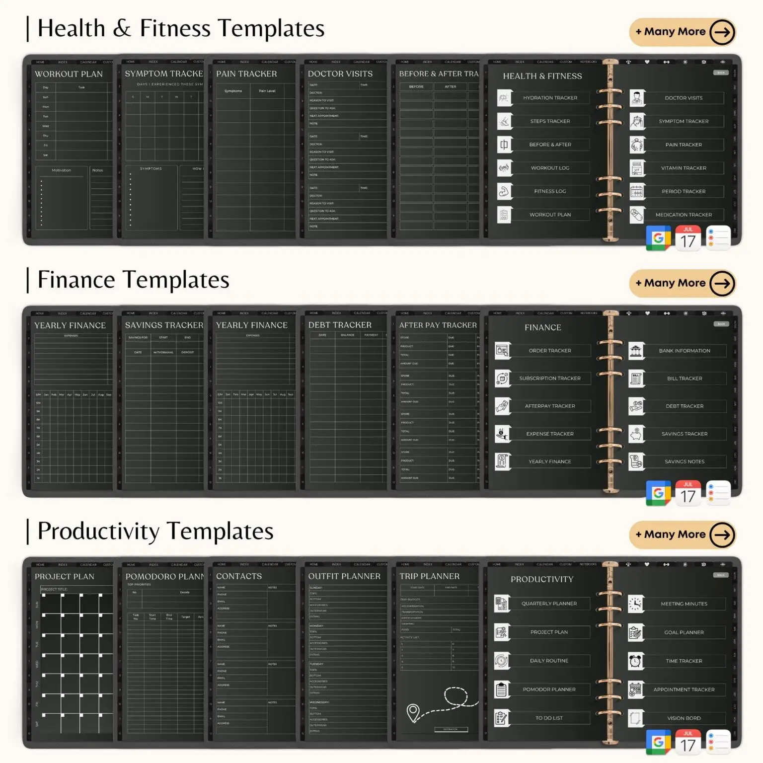Ultimate Digital Planner 2025-2026 | Dark Mode for Your Life